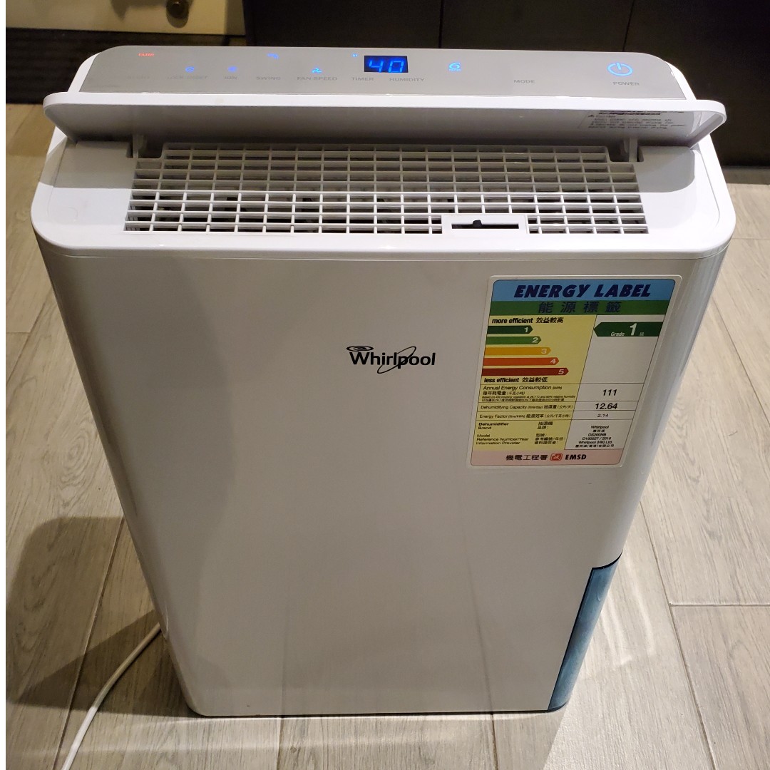Whirlpool DS200NB 20L Dehumidifier, 家庭電器, 空氣清新機及抽濕機 - Carousell