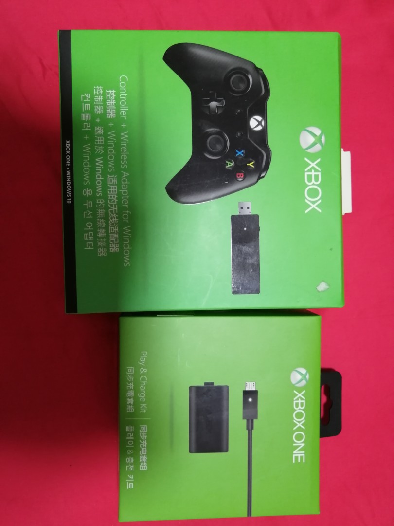 Xbox wireless controller black and chargable battery kit bundle, Toys ...