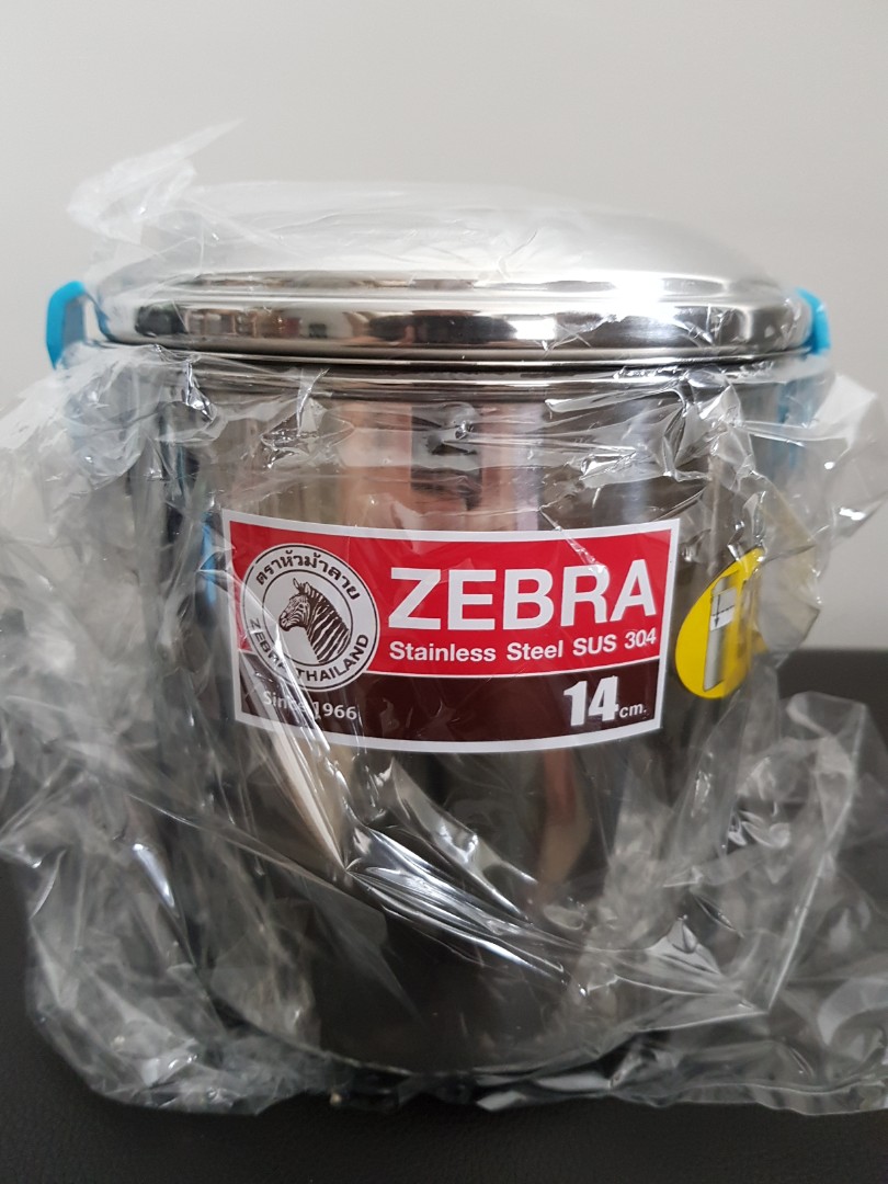 Zebra Stainless Steel Food Container, Furniture & Home Living ...