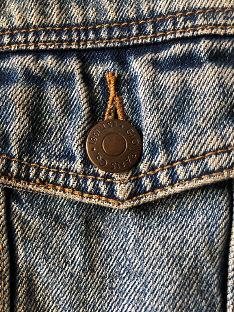 demin jacket giordano jeans cardo look, Men's Fashion, Tops & Sets ...