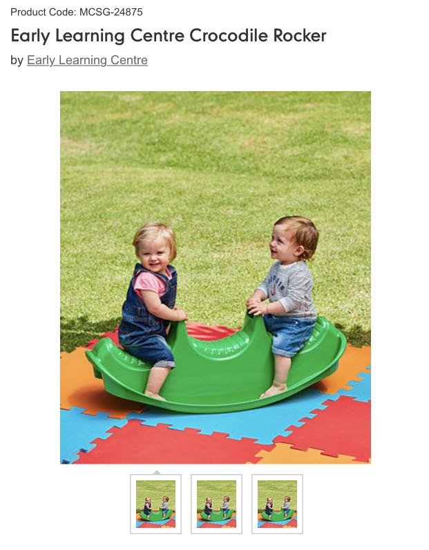 Early Learning Centre crocodile rocker, Babies & Kids, Infant Playtime ...