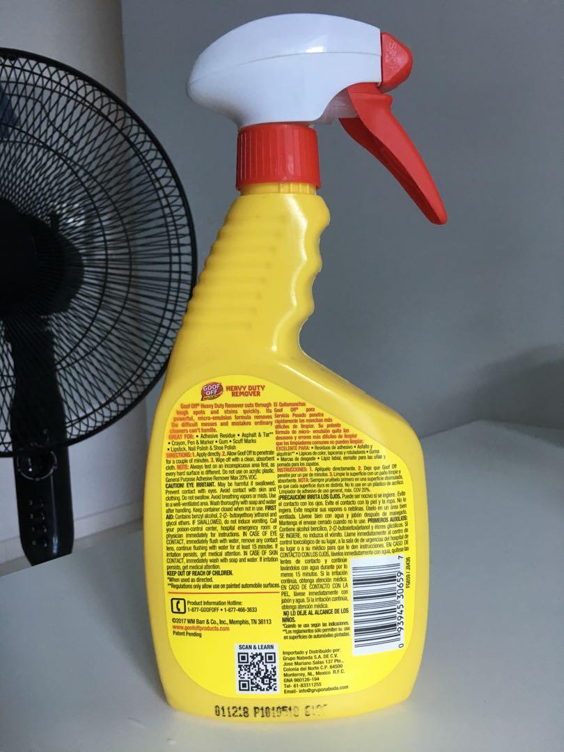 Goof Off Heavy Duty Remover Trigger Spray, Furniture & Home Living ...