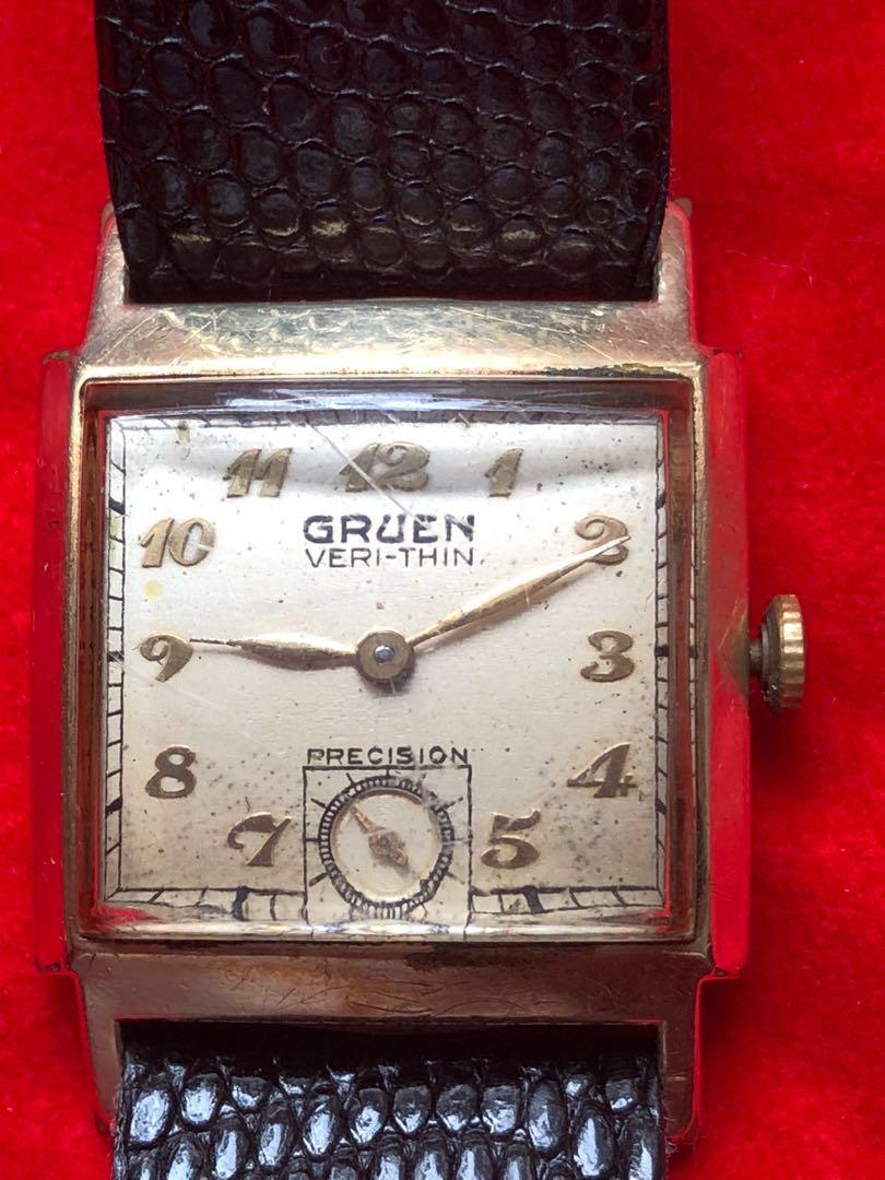 GRUEN Precision Curvex Veri-Thin circa 1950s, 男裝, 手錶及配件, 手錶 - Carousell
