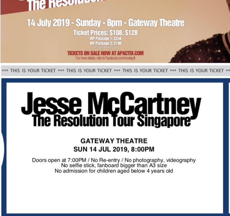 Jesse McCartney x 2, Hobbies & Toys, Memorabilia & Collectibles, Fan ...