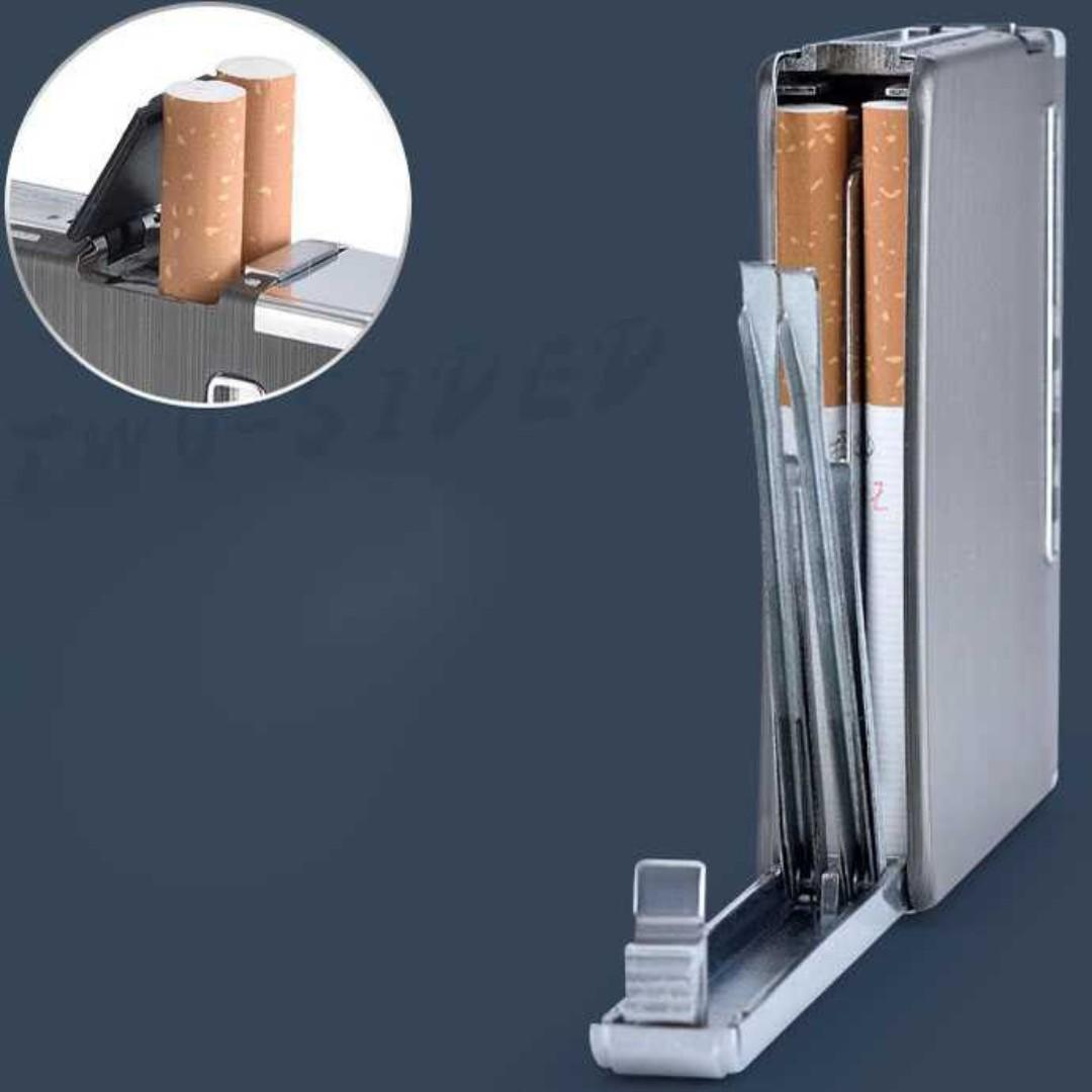 Kotak Rokok Aluminium 20 Slot dengan Korek Elektrik - MK073 TItanGadget ...