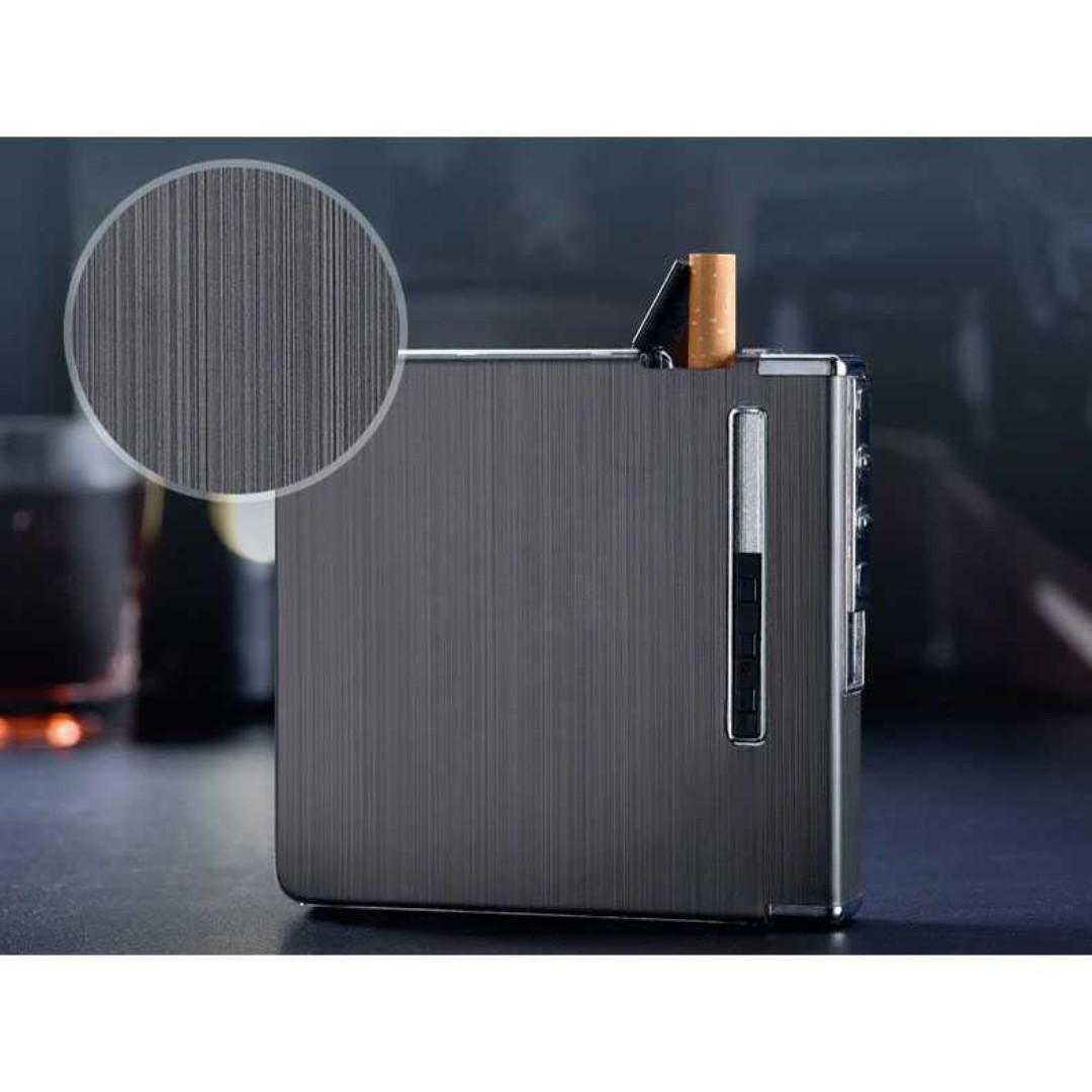 Kotak Rokok Aluminium 20 Slot dengan Korek Elektrik - MK073 TItanGadget ...
