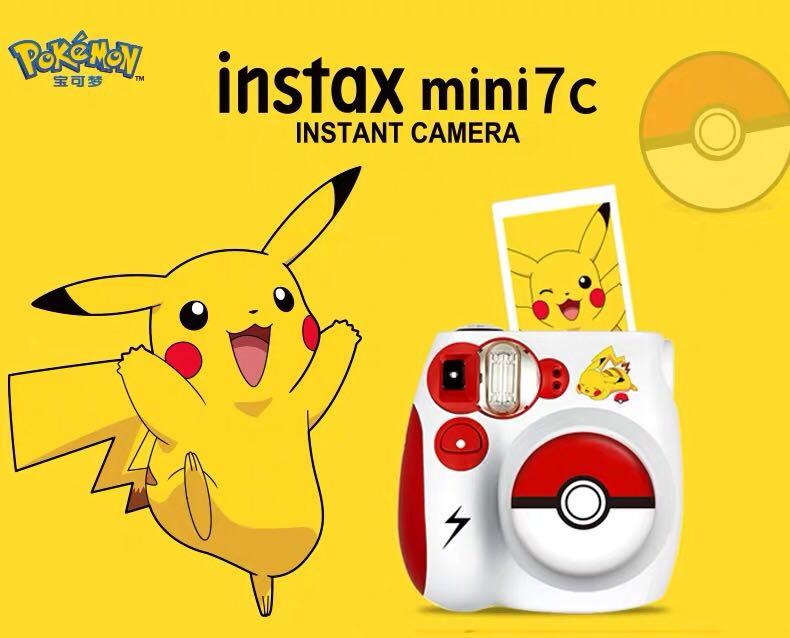 Pikachu Pokémon series Instax mini7c Instant Camera, Photography ...