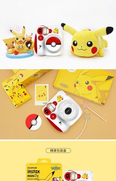 Pikachu Pokémon series Instax mini7c Instant Camera, Photography ...