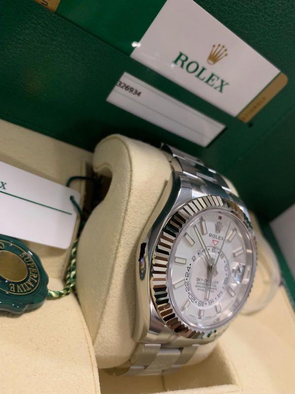 Rolex Skydweller White Face, Luxury, Watches on Carousell