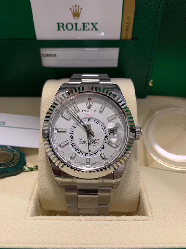 Rolex Skydweller White Face, Luxury, Watches on Carousell