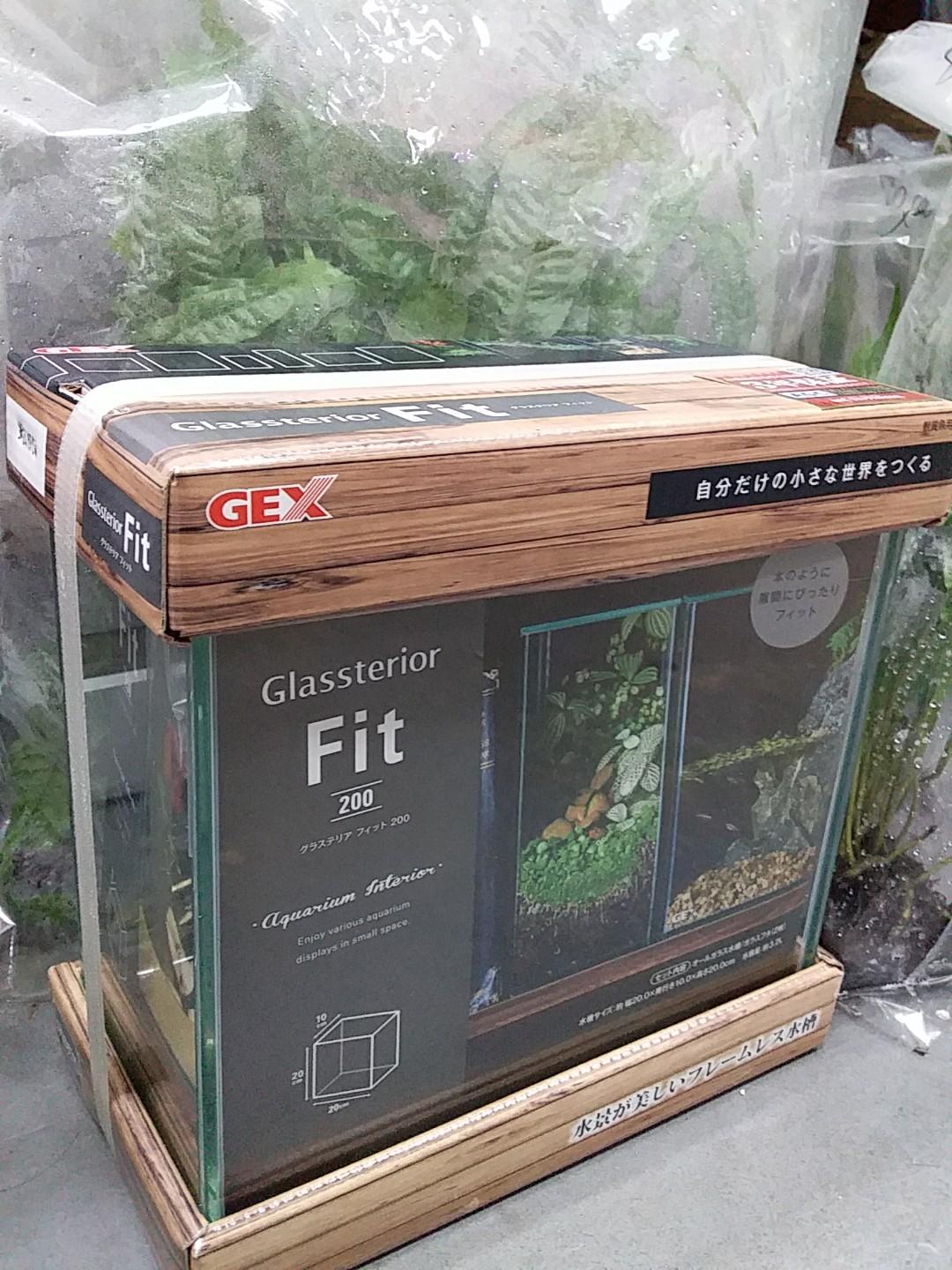 GEX Glassterior Fit 200 Slim Nano Tank, Pet Supplies, Homes & Other Pet Accessories on Carousell