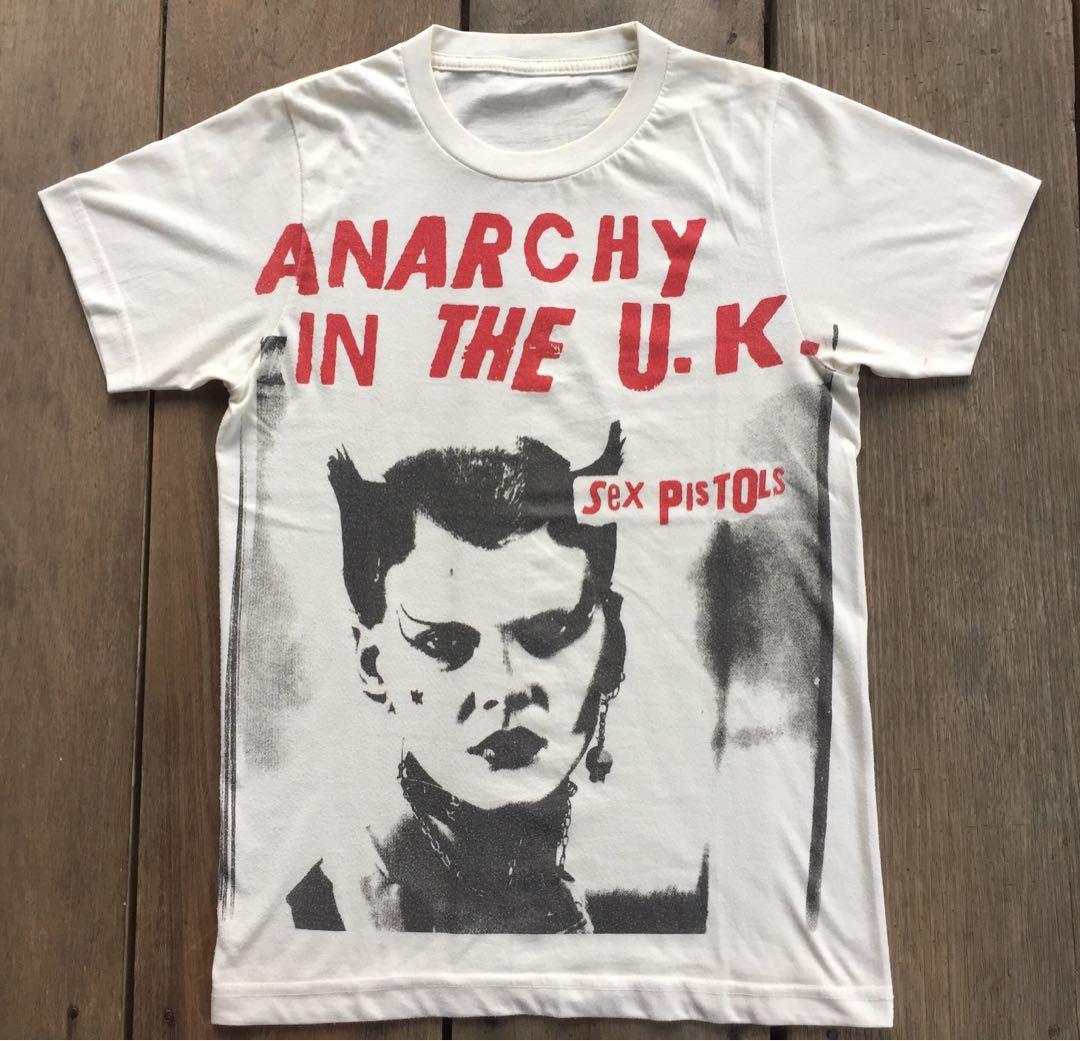 Vintage Sex Pistols Anarchy In The Uk 🇬🇧 T Shirt Mens Fashion Tops