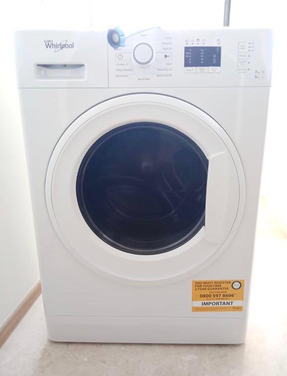 Whirlpool 7/5kg Washer Dryer WWDE 7512, TV & Home Appliances, Washing ...