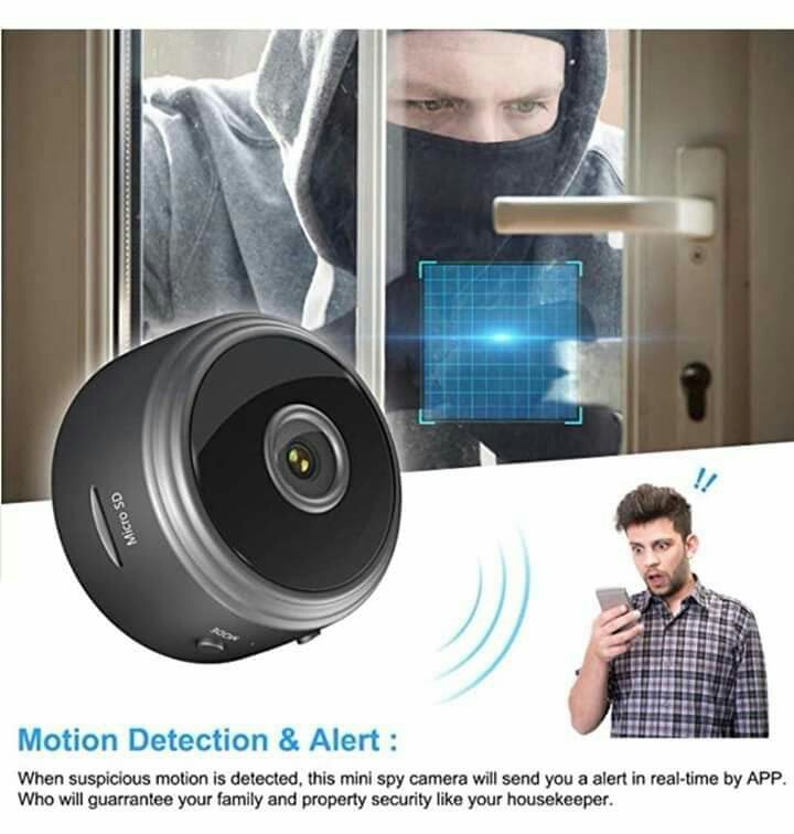 Wireless round wifi spy camera, Furniture & Home Living, Security ...