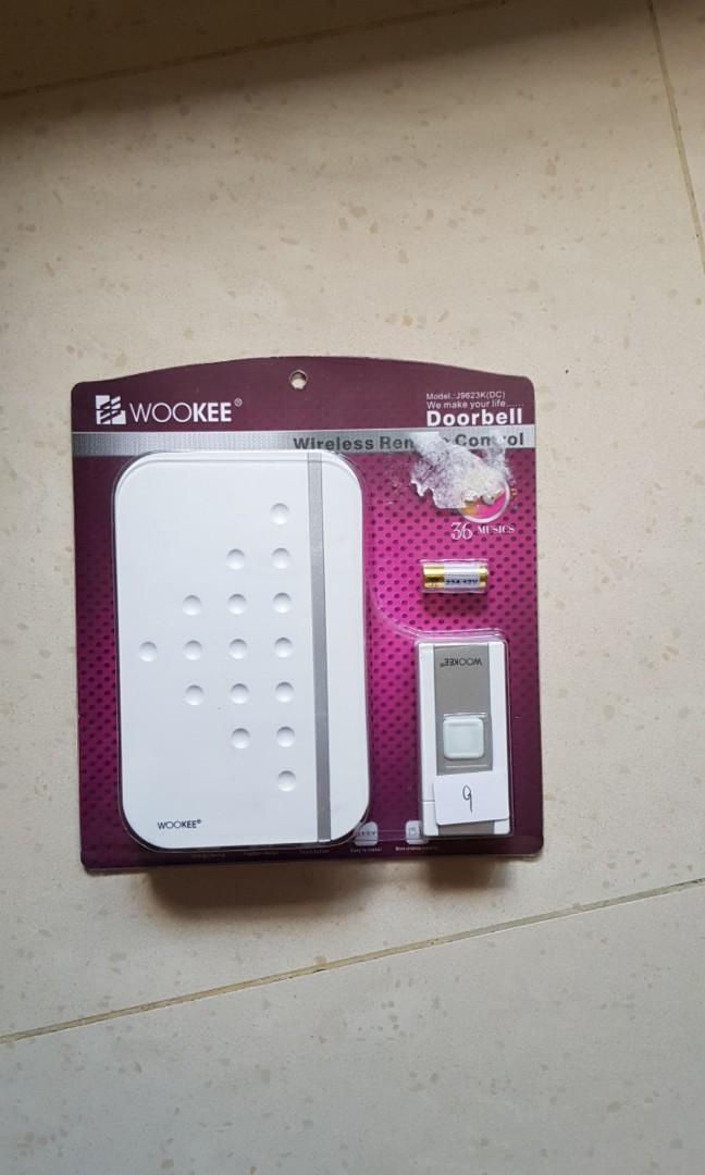 Wookee wireless door bell Model J9623., Furniture & Home Living ...