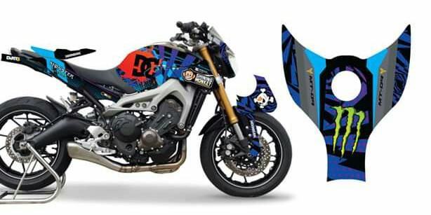 Yamaha MT09 decal sticker, Motorcycles, Motorcycle Accessories on Carousell