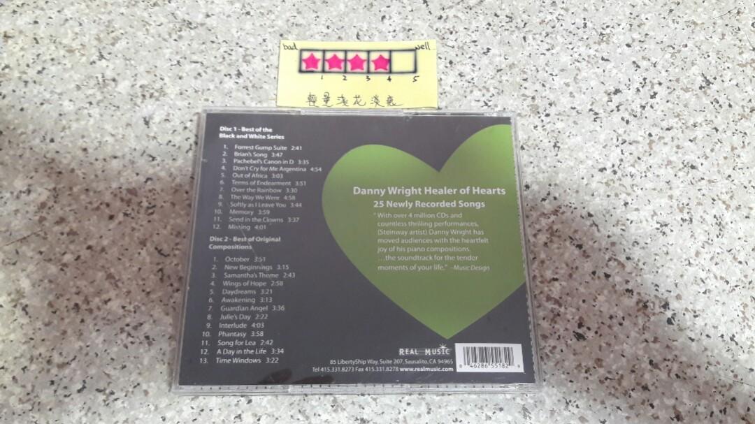 (2 CD's) Danny Wright Healer Of Hearts, 興趣及遊戲, 收藏品及紀念品, 明星周邊 - Carousell
