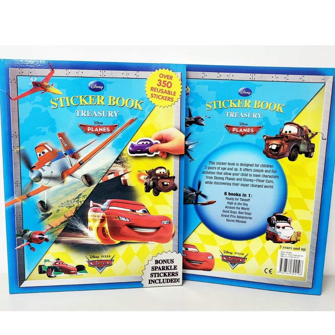 (現貨) Disney Cars Sticker Book, 興趣及遊戲, 書本 & 文具, 小說 & 故事書 - Carousell