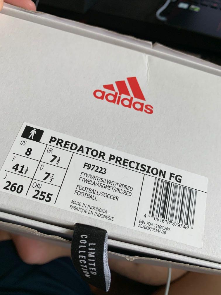 Adidas predator precision FG Beckham remake, Men's Fashion, Activewear ...