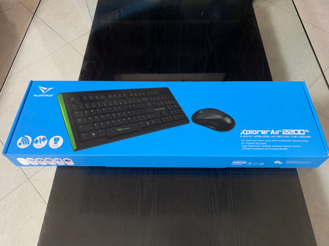 Alcatroz Xplorer Air 2200sl Wireless Keyboard and Mouse, Computers ...