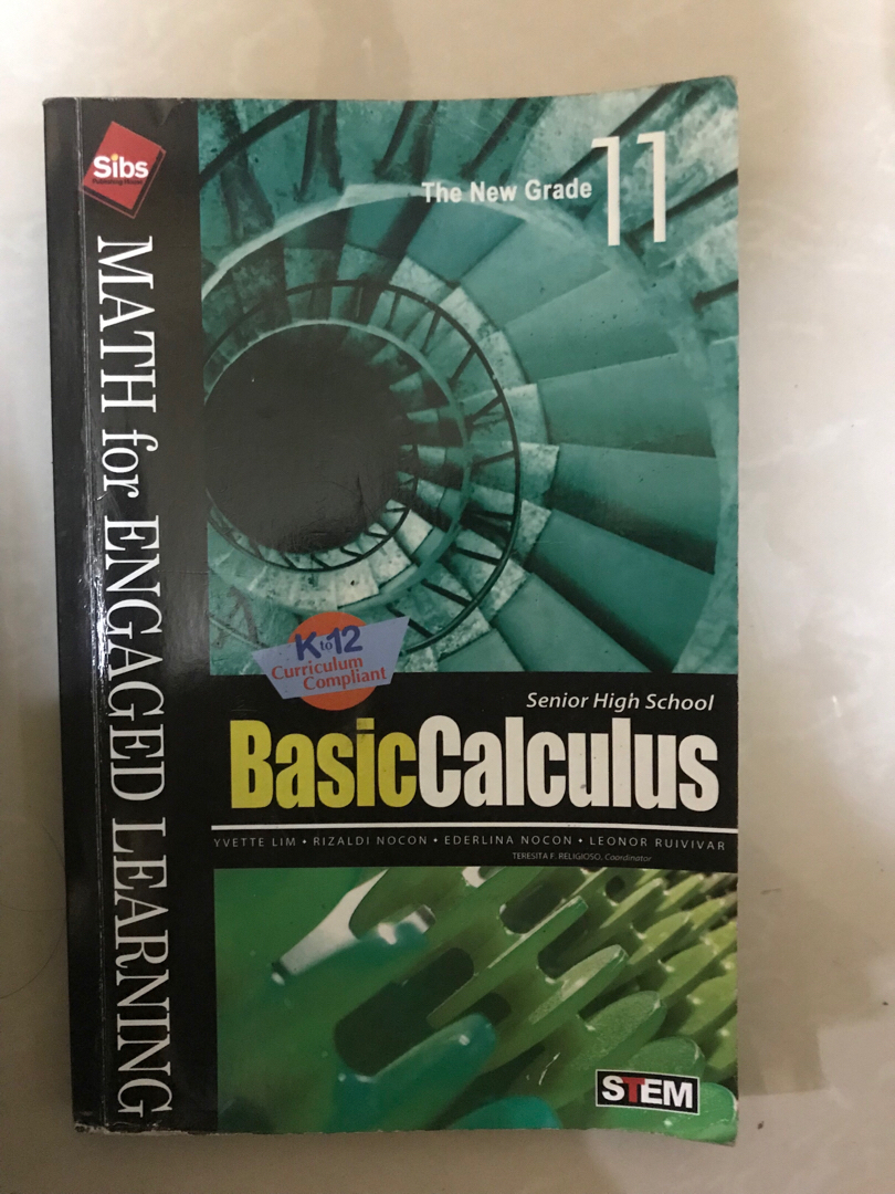 Basic Calculus SHS Books, Hobbies & Toys, Books & Magazines, Textbooks ...
