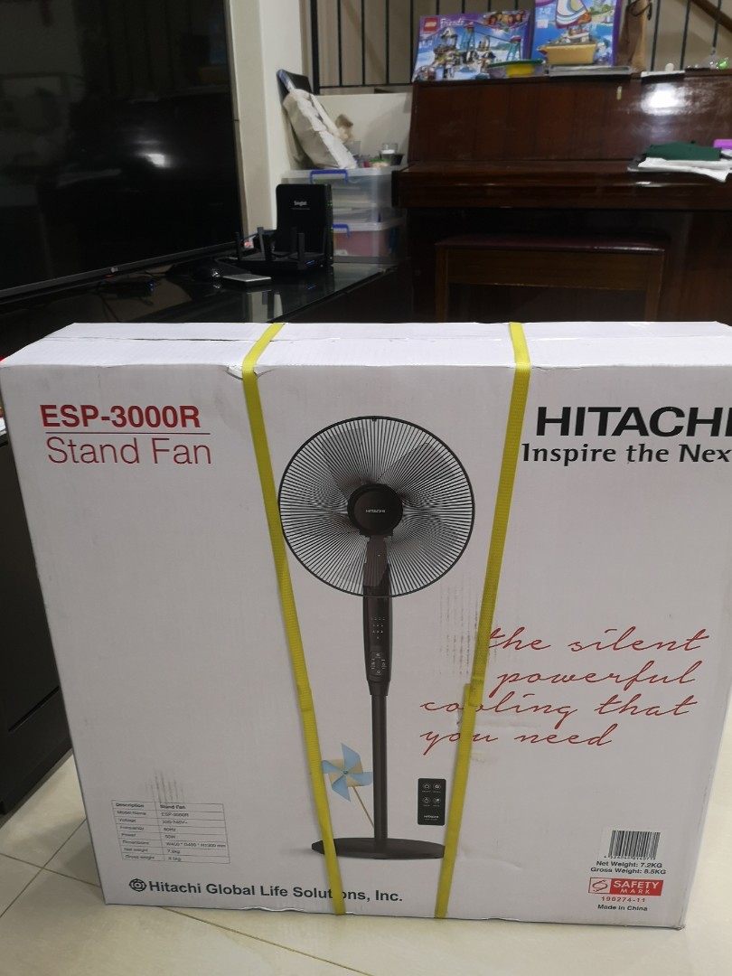 Brand new hitachi stand fan 16, Furniture & Home Living, Lighting ...