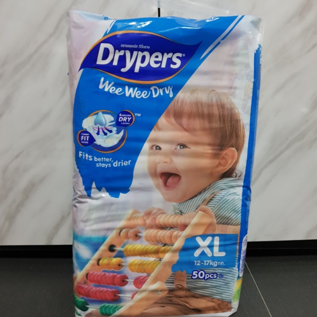 Drypers XL, Babies & Kids, Bathing & Changing, Diapers & Baby Wipes on ...