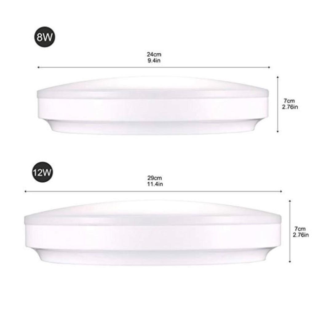 (E1192) Flush Mount LED Ceiling Lights,TryLight 8W,700 Lumens,9.4-inch ...