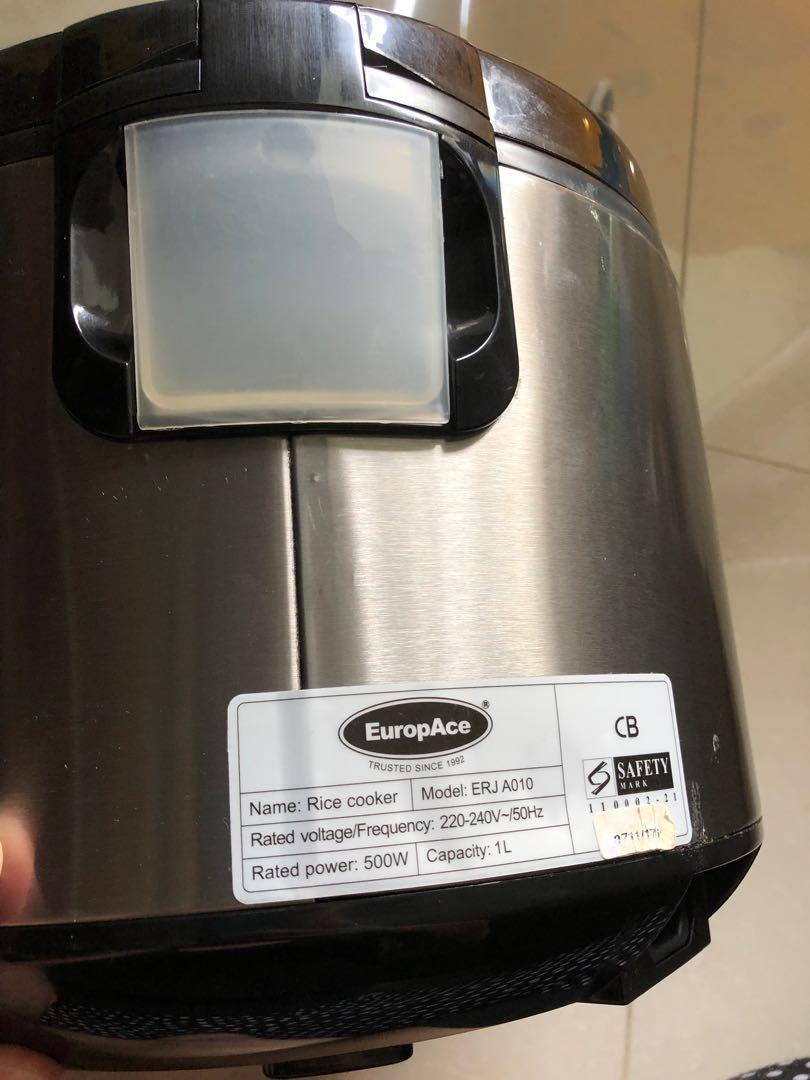 EuropAce Rice Cooker 1.0L, TV & Home Appliances, Kitchen Appliances ...