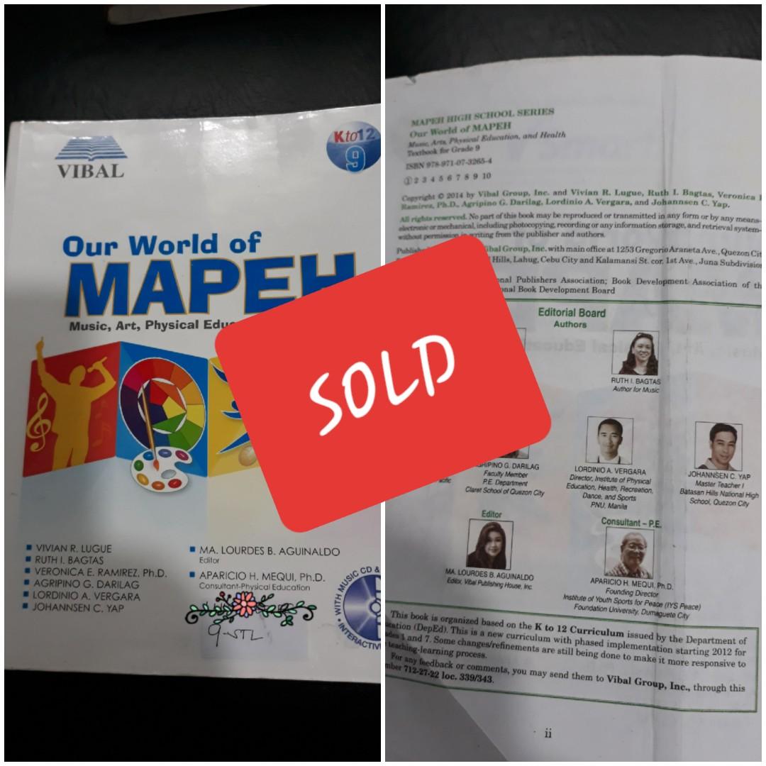 Grade 9 textbooks AP MAPEH TLE and CLE, Hobbies & Toys, Books ...