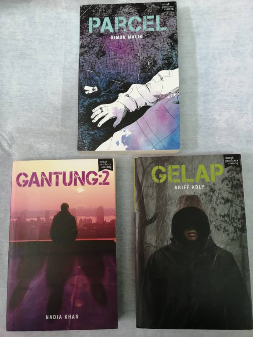 Koleksi buku Fixi. 1) PARCEL 2) GANTUNG :2 3) GELAP, Hobbies & Toys ...