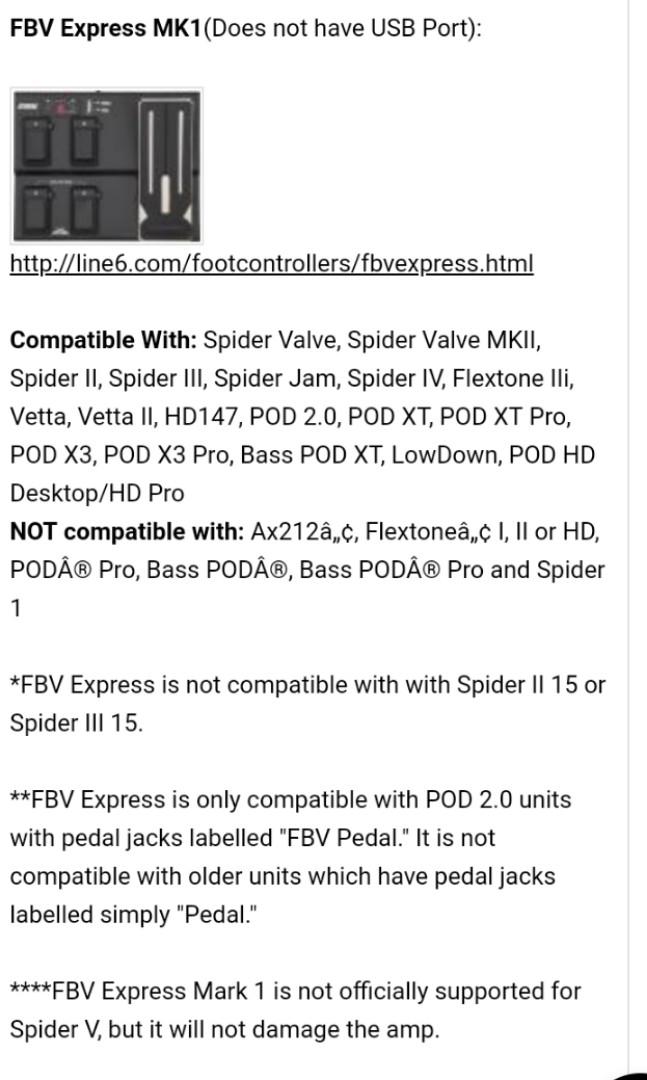 Line 6 FBV Express Pedal MK1, Hobbies & Toys, Music & Media, Music ...