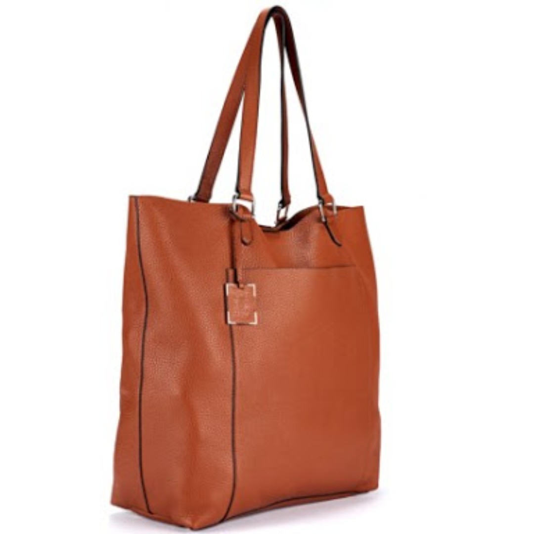 Naturalizer Teddy Tote (Brand New) - Cognac Leather, Women's Fashion ...