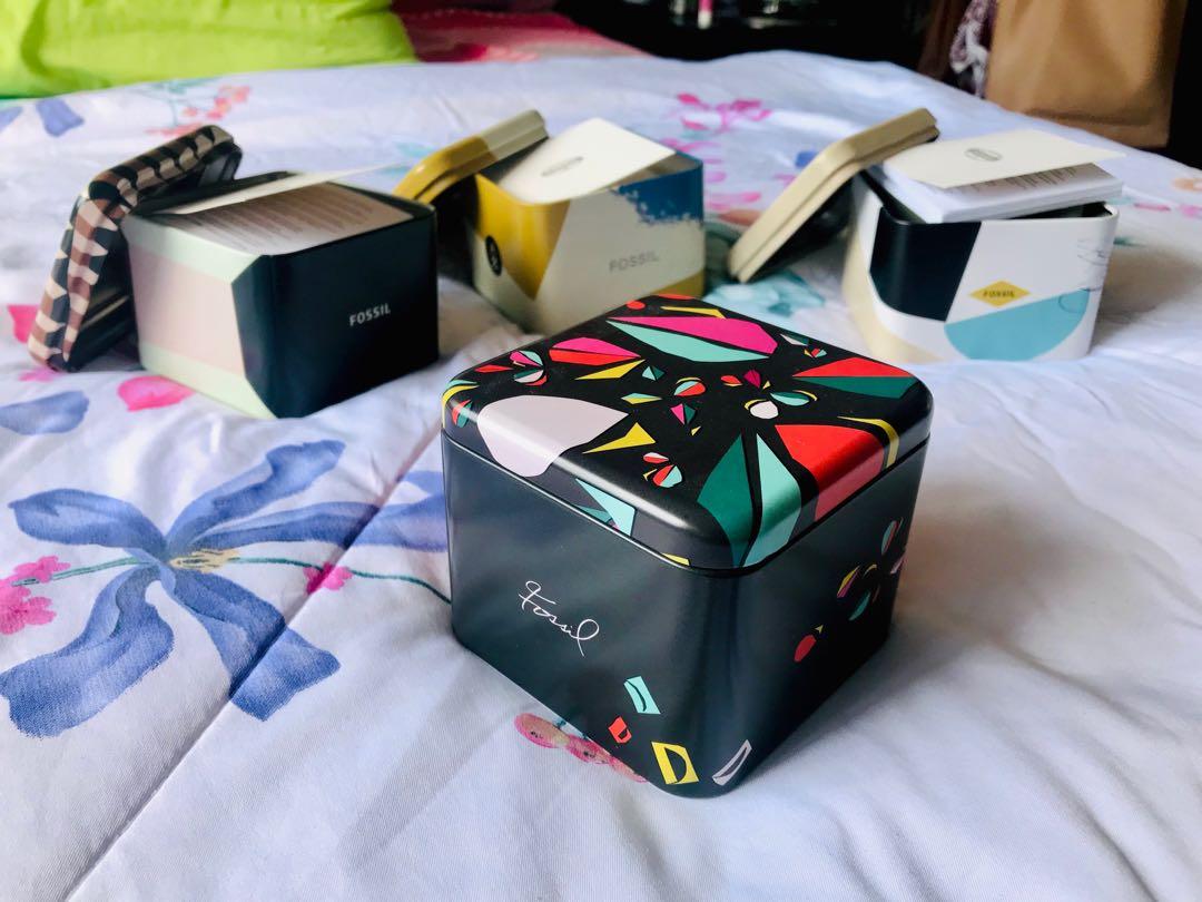 Original Fossil Watch boxes x 4, Luxury, Watches on Carousell