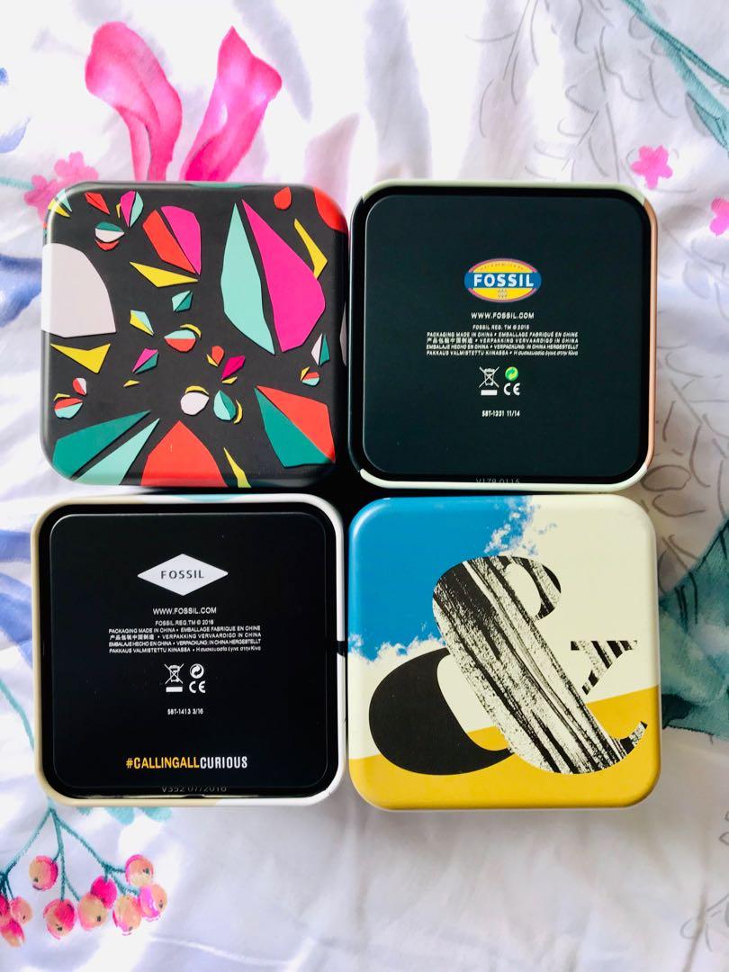 Original Fossil Watch boxes x 4, Luxury, Watches on Carousell