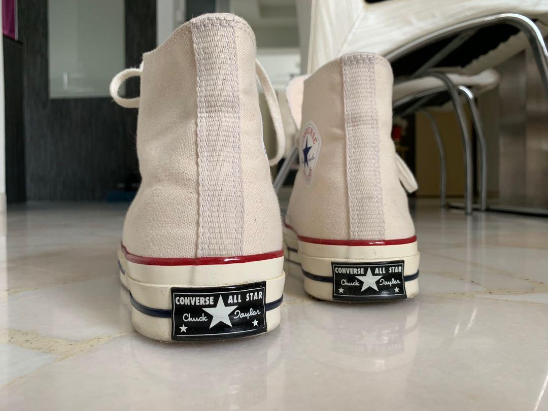 Parchment / Off White Converse Chucks 70’s High Cut, Men's Fashion ...