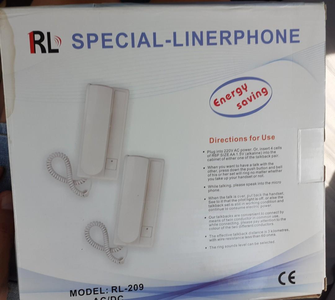 RL Two Way Intercom System, Furniture & Home Living, Security & Locks ...