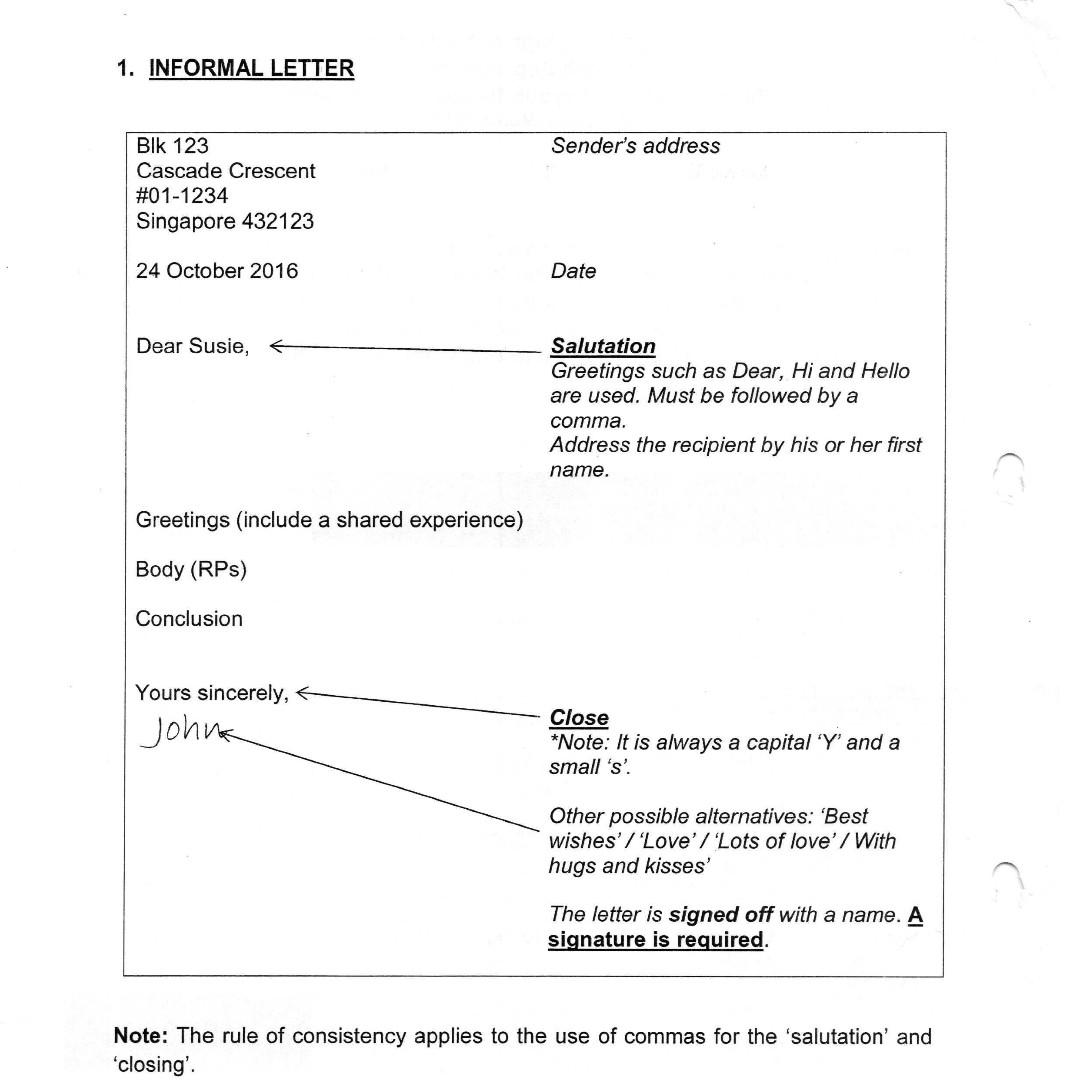 Sec 1 to 4 English Situational Writing Layout, Hobbies & Toys, Books ...
