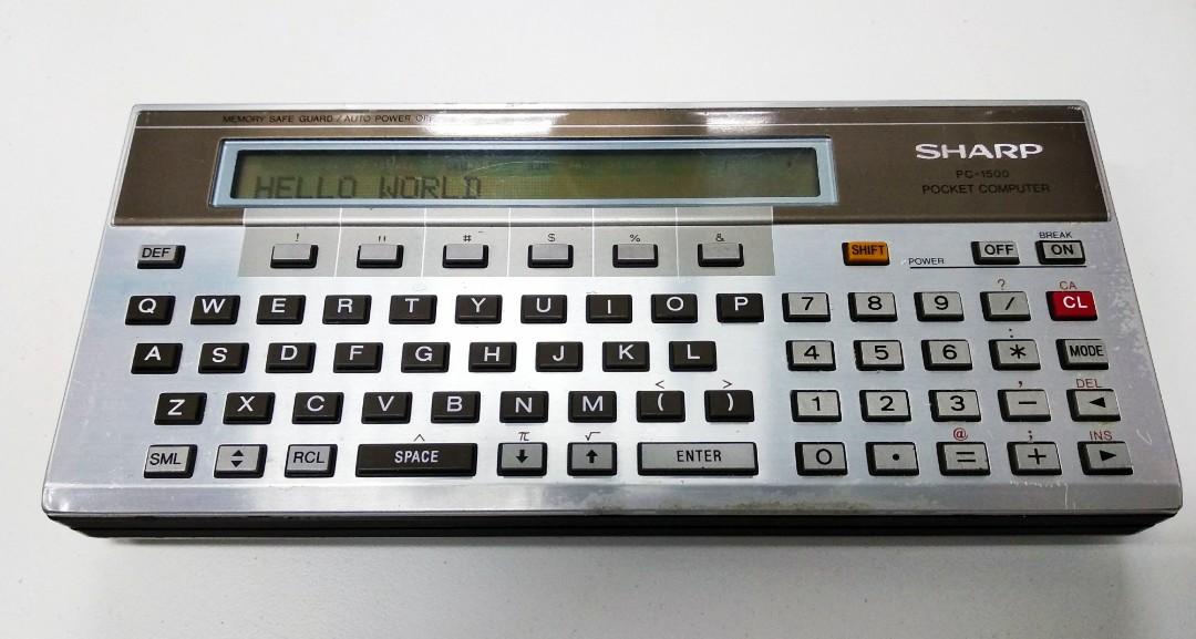 Sharp PC-1500 Pocket Computer, Furniture & Home Living, Kitchenware ...