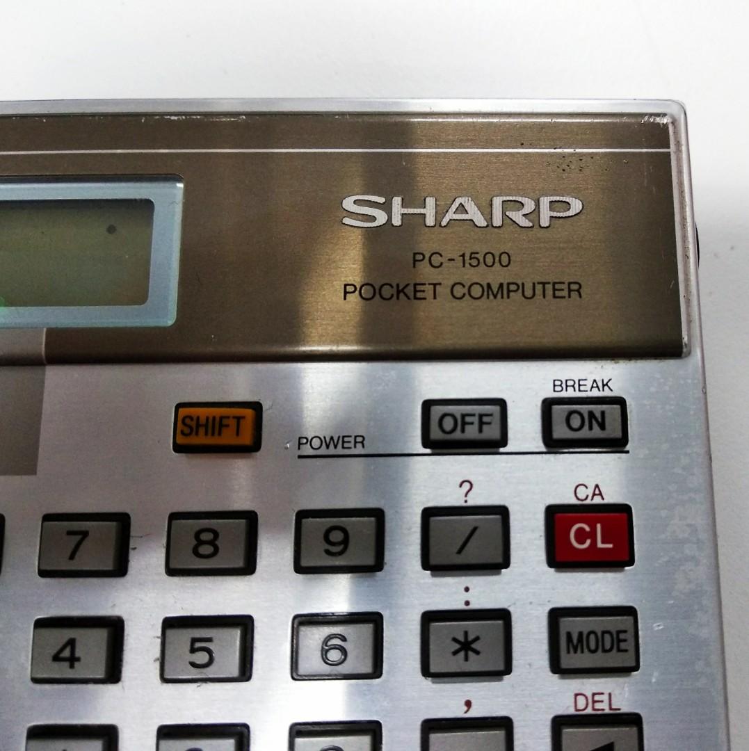 Sharp PC-1500 Pocket Computer, Furniture & Home Living, Kitchenware & Tableware, Other ...