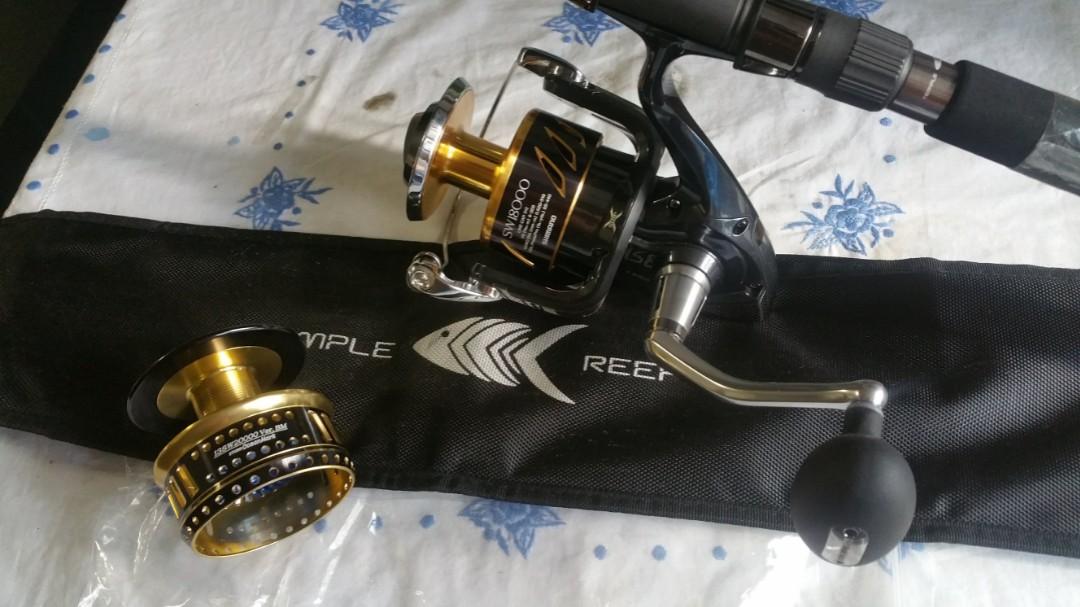 Shimano Stella & SOM Spool & Temple Reef Rod, Sports Equipment, Fishing ...