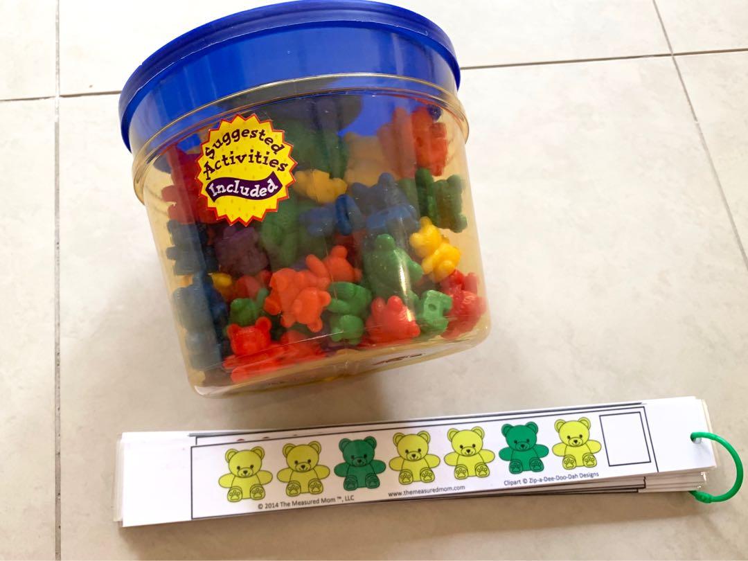 Sorting bears with FREE laminated pattern strips, Babies & Kids, Baby ...