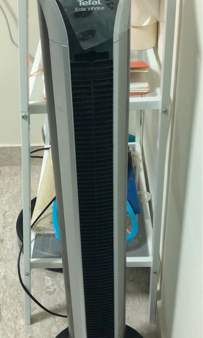 Tefal Eole infinite tower fan with remote, Furniture & Home Living ...