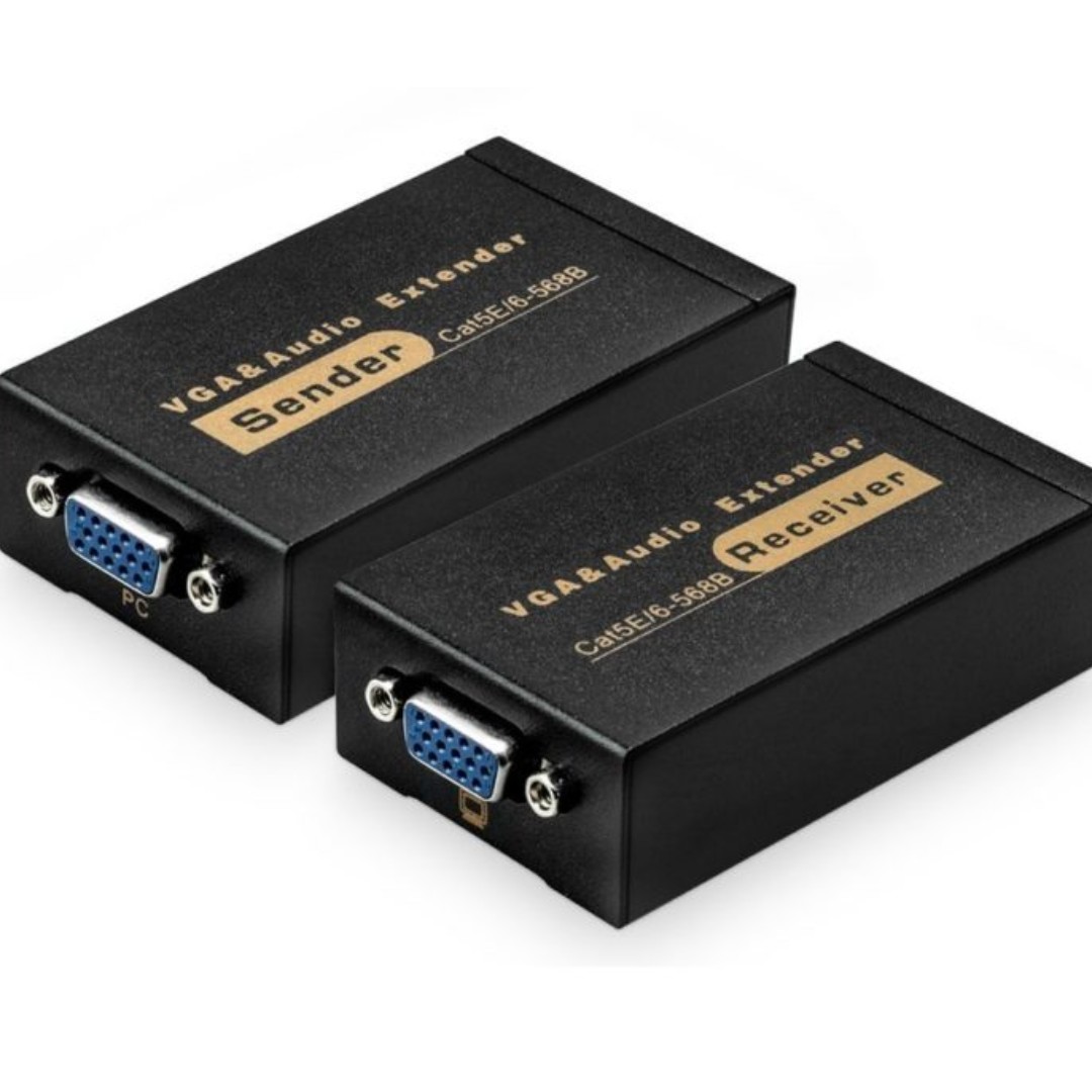 VGA Extender, 100m, 電腦＆科技, 電腦周邊及配件, 電腦線、轉接線及轉換器 - Carousell