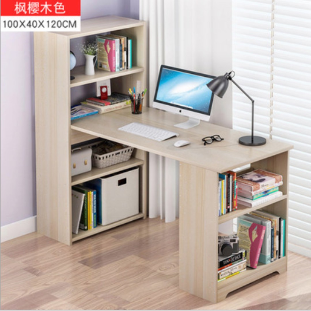 Wooden table office pc desks computer study ikea 1, Furniture & Home ...