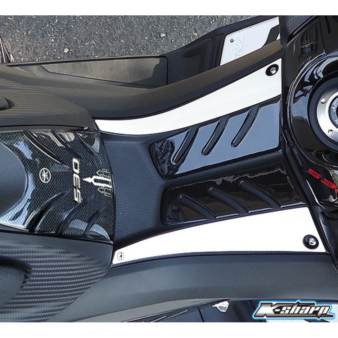 Yamaha Tmax530 Tmax 530 middle mid tank front back carbon fiber sticker ...