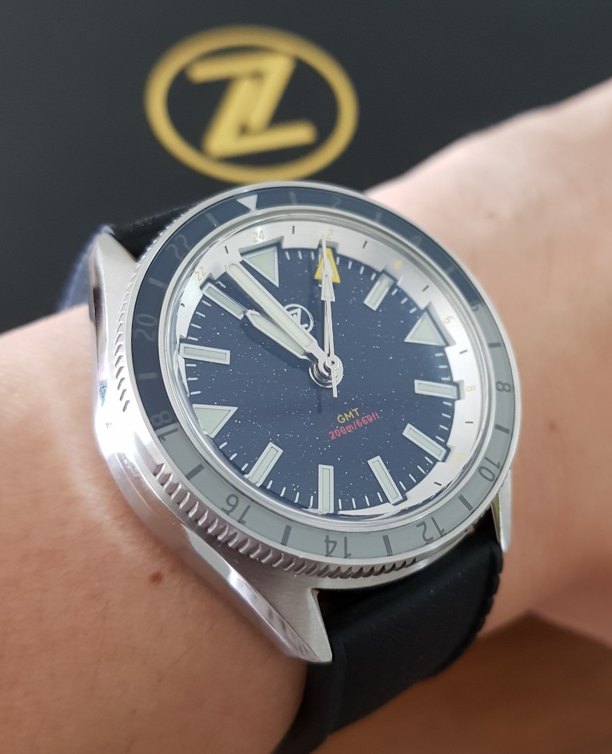 Zelos Limited Edition GMT Watch (Timekeepers Aventurine version ...