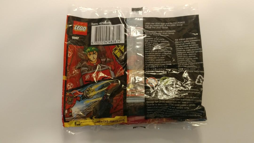 全新未開包裝 (一次過兩包) Lego 3886 5967 polybag Exo-Force 系列 (2007年出產), 興趣及遊戲, 玩具 ...