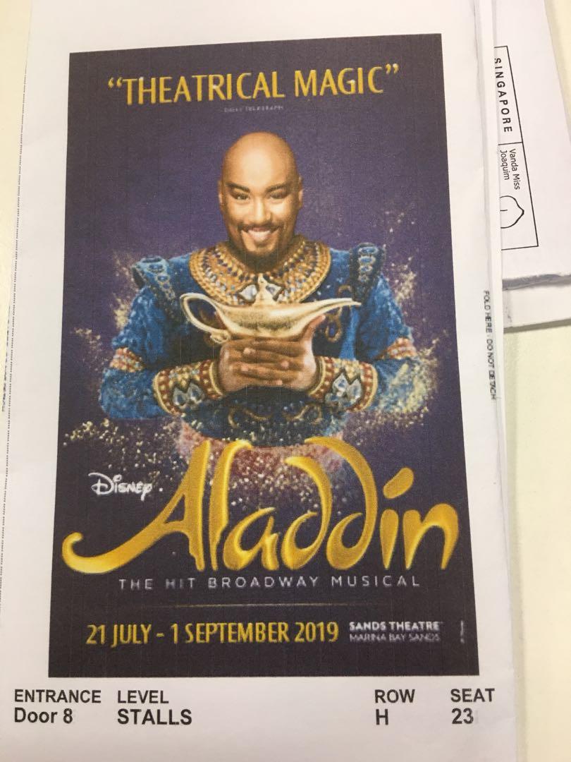 Aladdin The Musical, Hobbies & Toys, Memorabilia & Collectibles, Fan ...