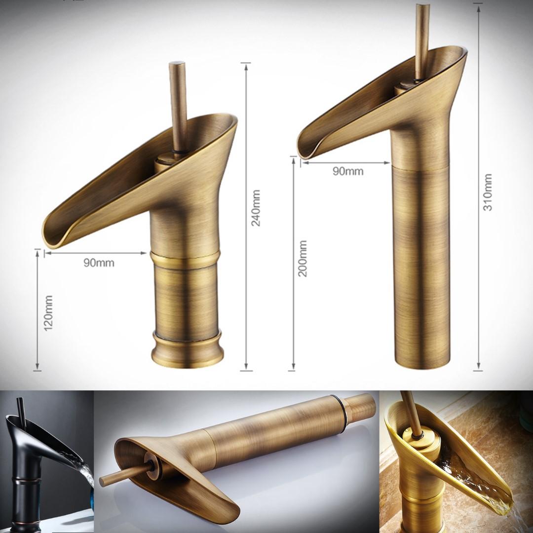 Bamboo Designer Bathroom Basin Tap, Furniture & Home Living, Bathroom ...